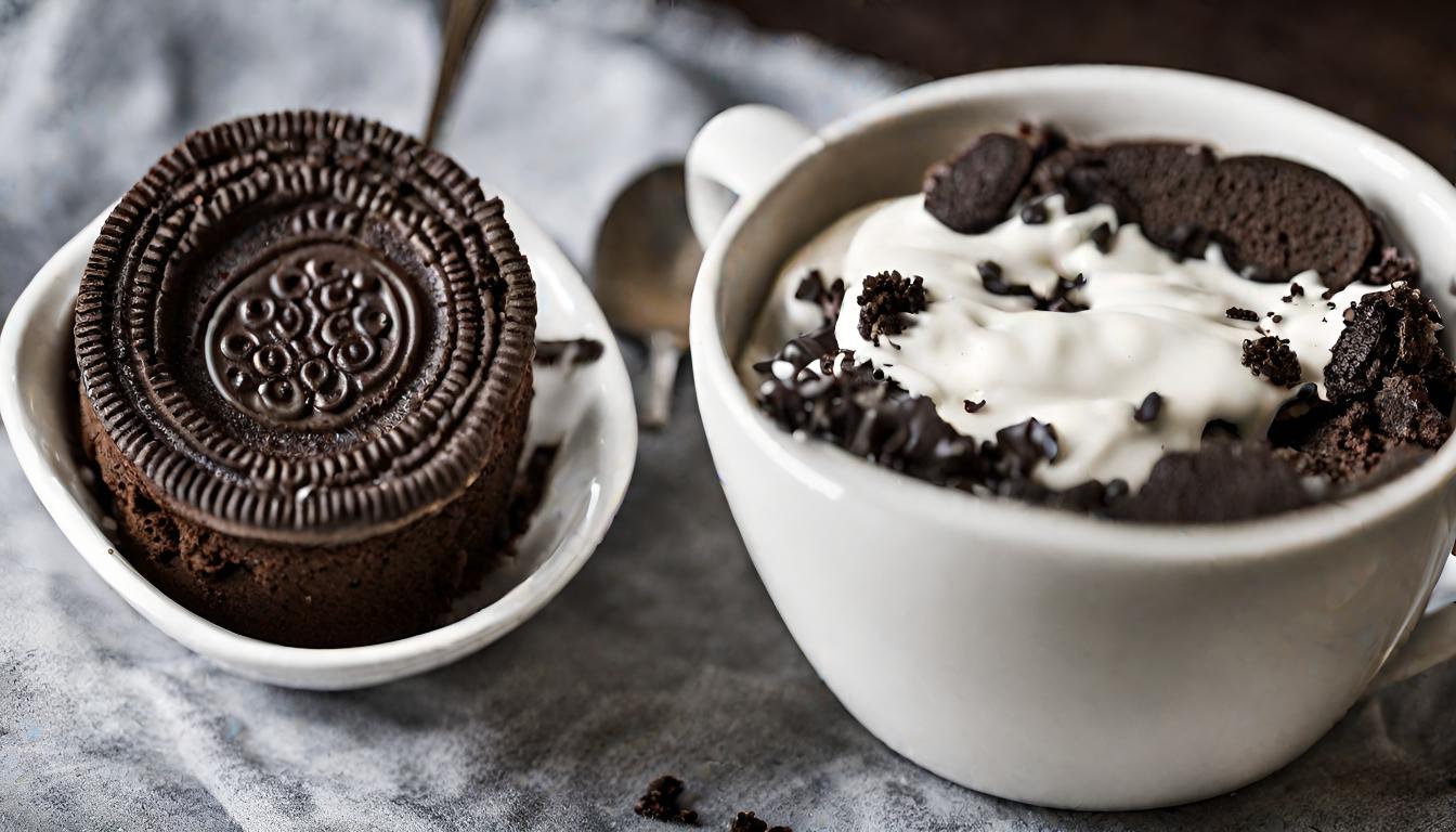Oreo Mug Cake Recipe : Quick & Delicious Microwave Dessert - Recipes Eaters